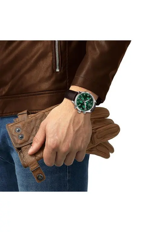 TISSOT Chrono Xl Chronograph Leather Strap Watch - Brown