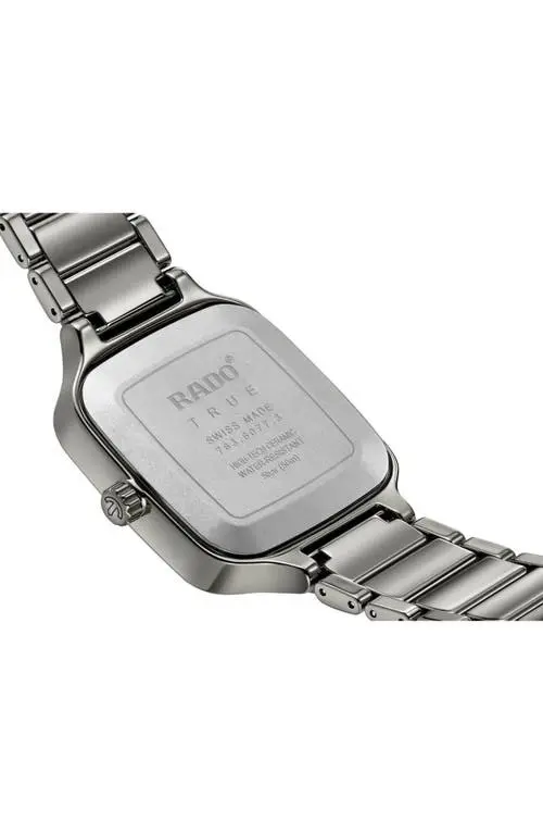 RADO True Square Automatic Bracelet Watch - Grey