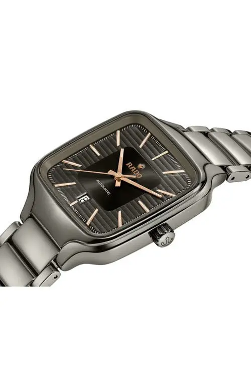 RADO True Square Automatic Bracelet Watch - Grey