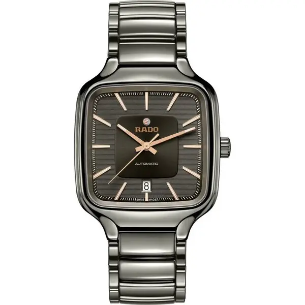 RADO True Square Automatic Bracelet Watch - Grey