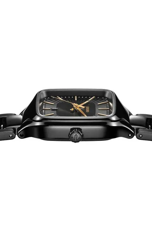 RADO True Square Bracelet Watch - Black