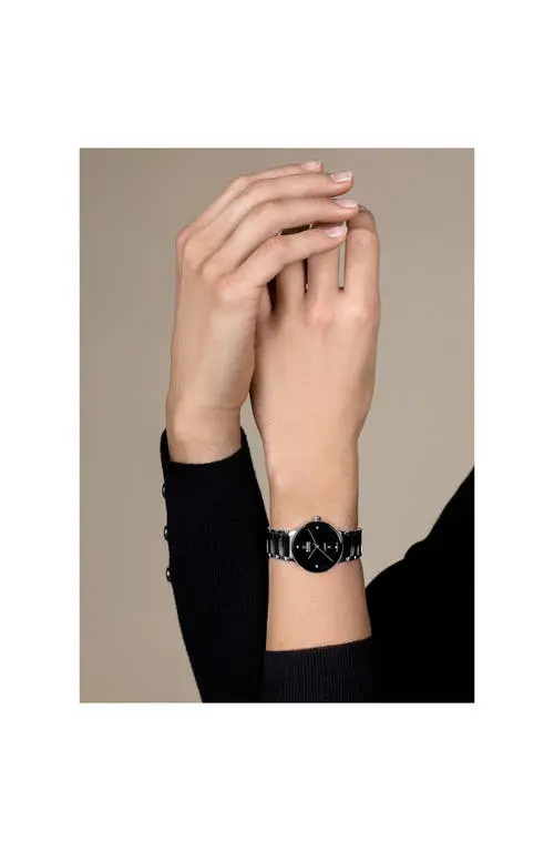 RADO Centrix Diamond Bracelet Watch - Black