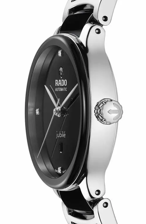 RADO Centrix Diamond Bracelet Watch - Black