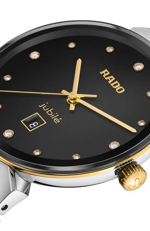 RADO Diamond Bracelet Watch - Black