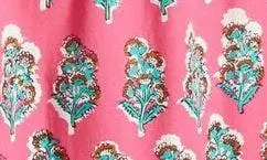 Boden Floral Puff Sleeve Tiered Maxi Dress