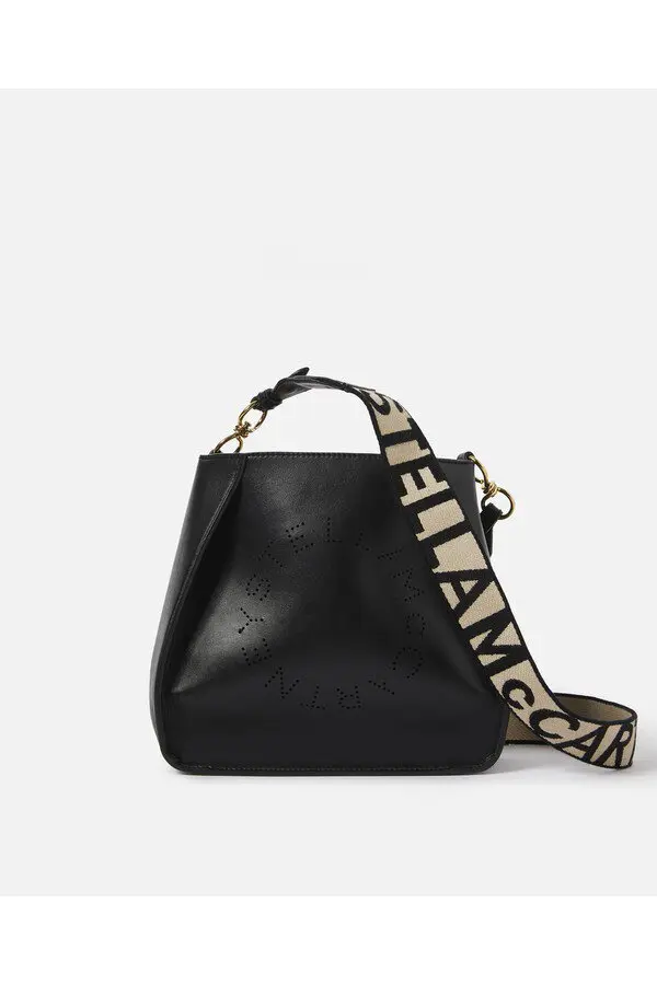 Stella McCartney Logo Crossbody Bag - Black