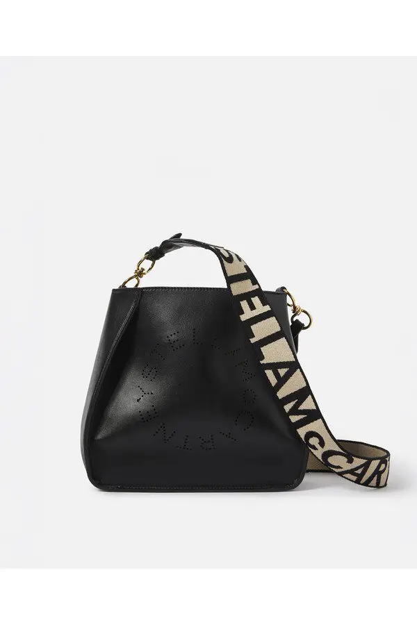 Stella McCartney Logo Crossbody Bag - Black