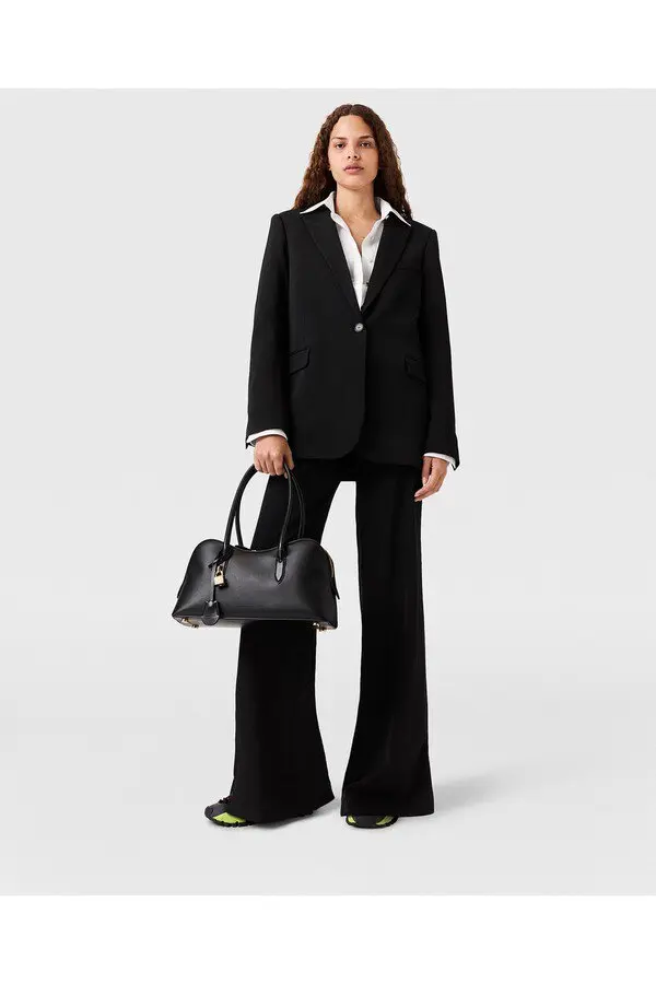 Stella McCartney Wool Flannel Tailored Trousers - Black