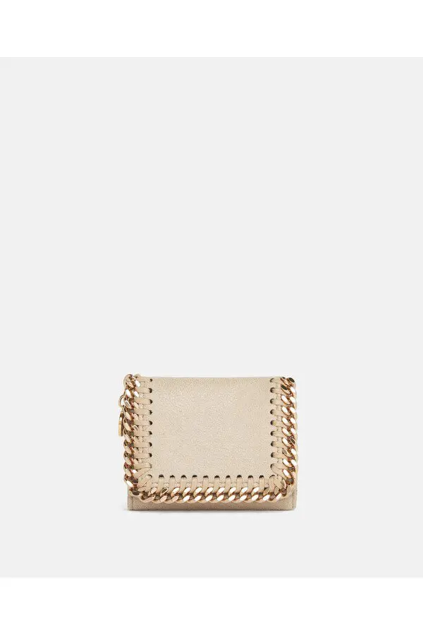 Stella McCartney Falabella Tri-fold Wallet - Gold