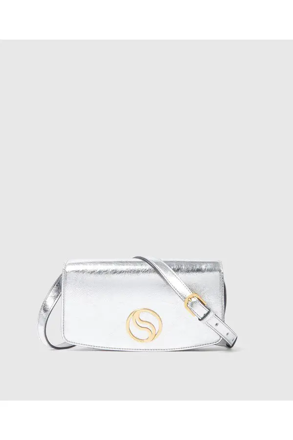 Stella McCartney S-wave Metallic Wallet-on-chain