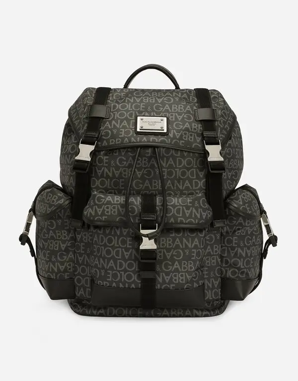 Dolce & Gabbana Coated Jacquard Backpack - Multicolor