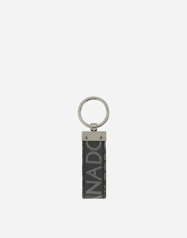 Dolce & Gabbana Coated Jacquard Fabric Keychain - Multicolor