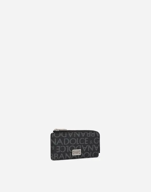 Dolce & Gabbana Coated Jacquard Card Holder