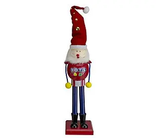 NORTHLIGHT 16.75' Red And Blue Dots Nutcracker Igurine - One-color
