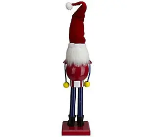 NORTHLIGHT 16.75' Red And Blue Dots Nutcracker Igurine
