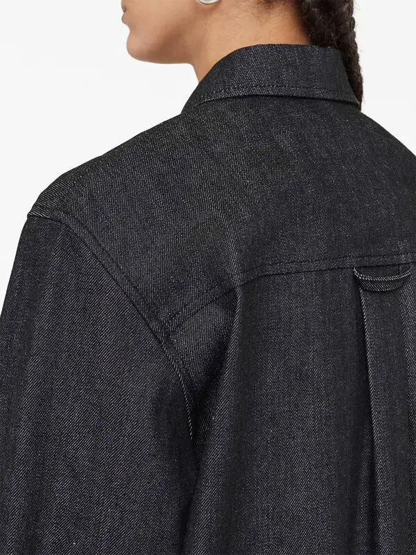 JIL SANDER Spread-collar Denim Shirt - Blue