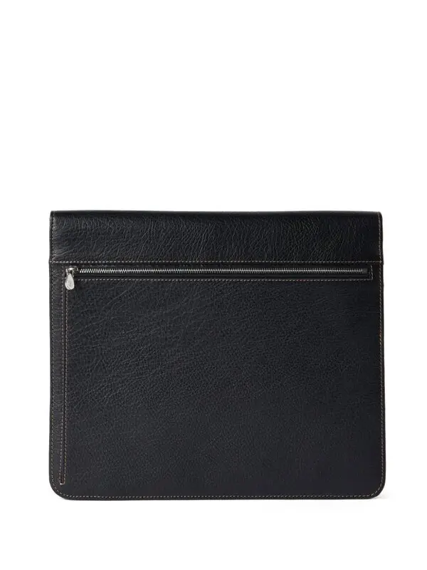 Brunello Cucinelli Leather Laptop Bag