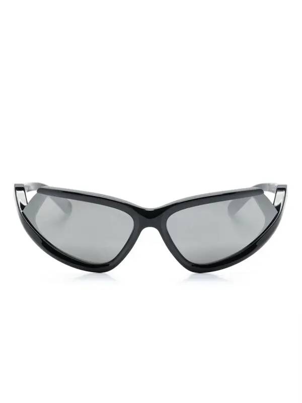 Balenciaga Side Xpander Biker-frame Sunglasses - Black