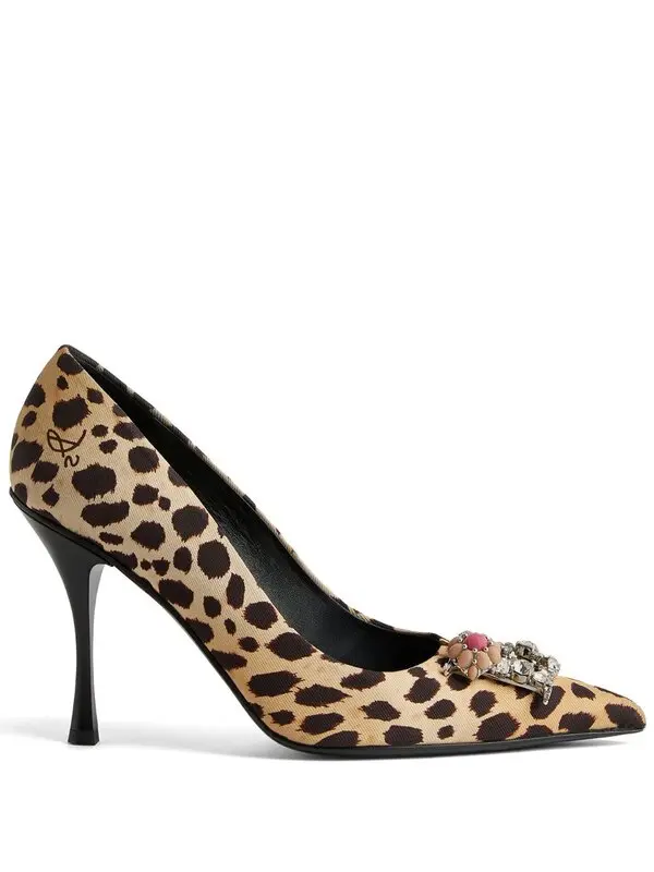 Dsquared2 Leopard-print Pointed-toe Pumps