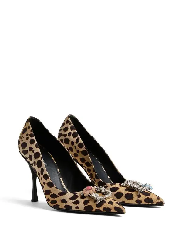 Dsquared2 Leopard-print Pointed-toe Pumps