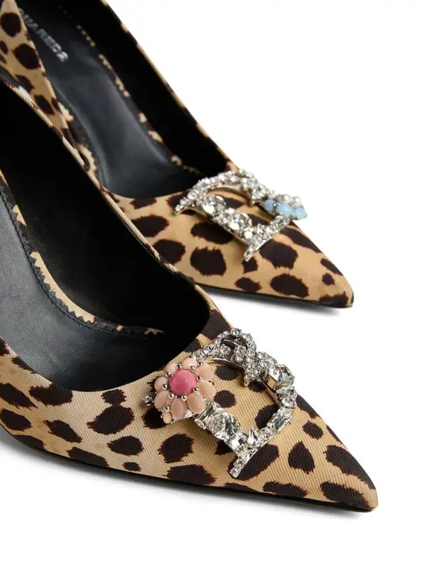 Dsquared2 Leopard-print Pointed-toe Pumps