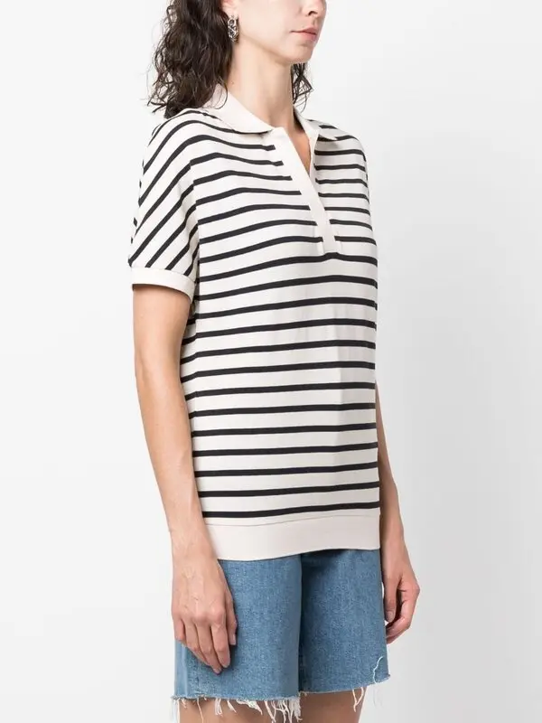 Tommy Hilfiger Striped Split-neck T-shirt