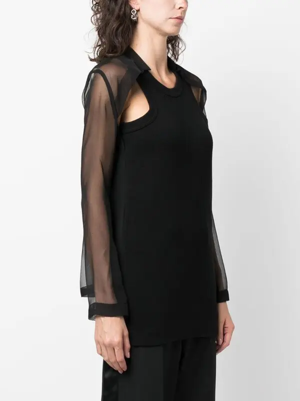 Sacai Layered Cut-out Top