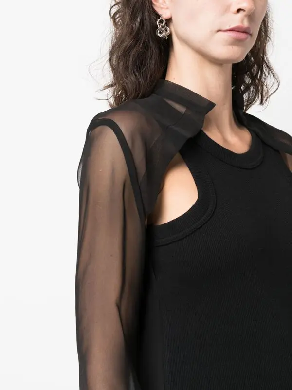 Sacai Layered Cut-out Top