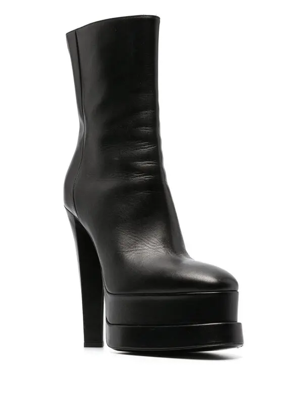 Roberto Cavalli 153mm Leather Platform Boots