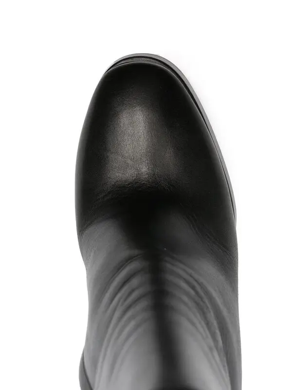 Roberto Cavalli 153mm Leather Platform Boots