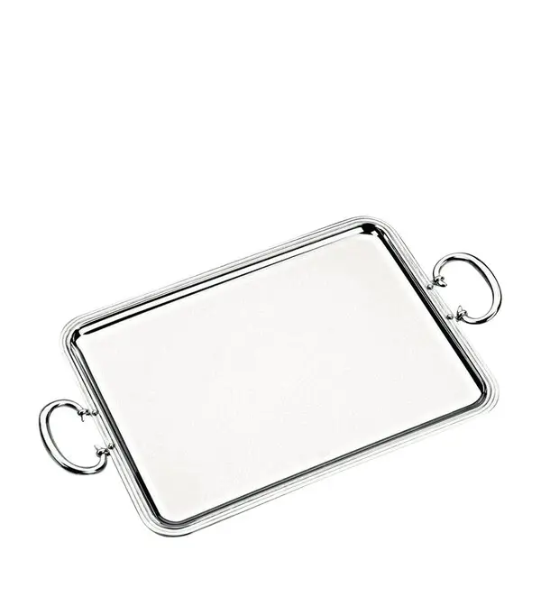 Christofle Plated Albi Handled Tray - Silver