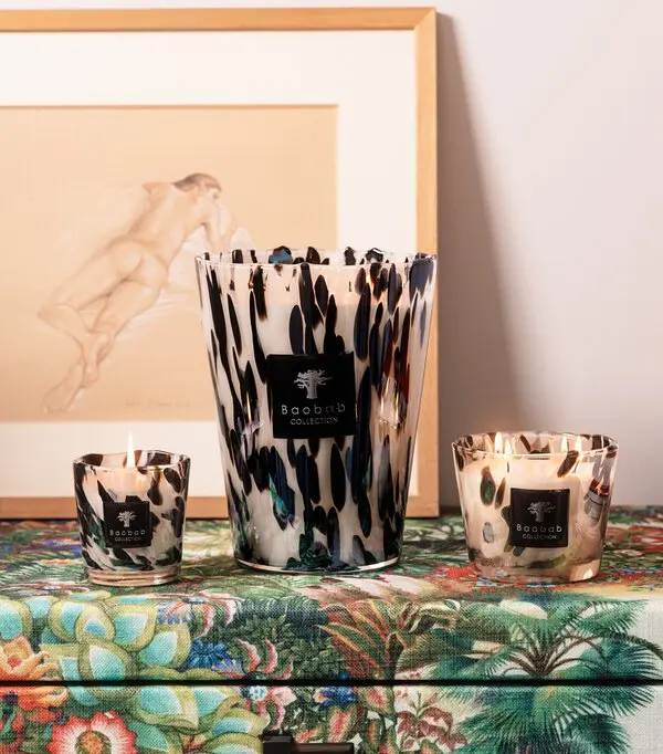 BAOBAB COLLECTION Pearls Candle - Black
