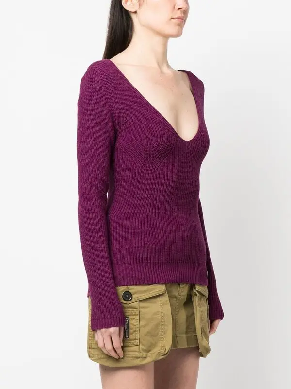 Dsquared2 Logo-patch Ribbed Jumper