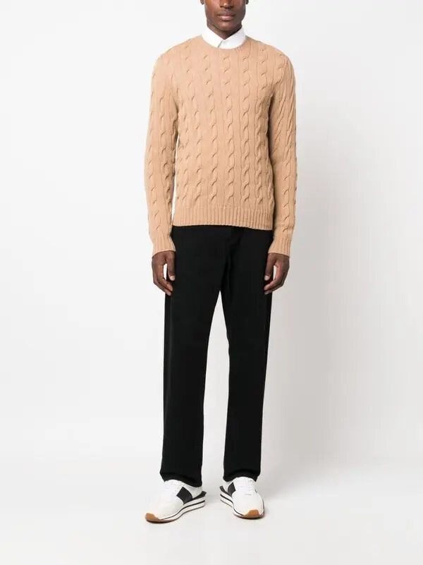 Ralph Lauren Purple Label Cable-knit Jumper - Neutrals