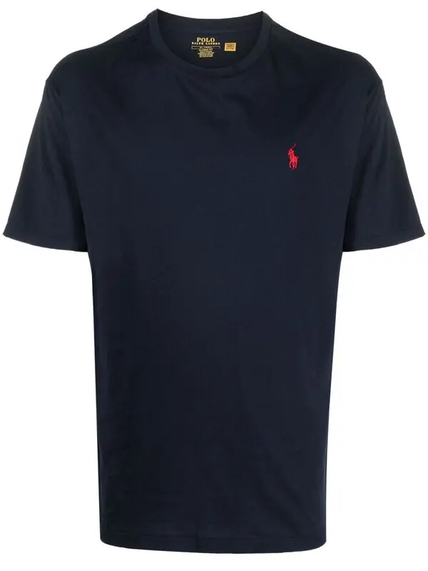 Polo Ralph Lauren Logo-embroidered Cotton T-shirt - Blue
