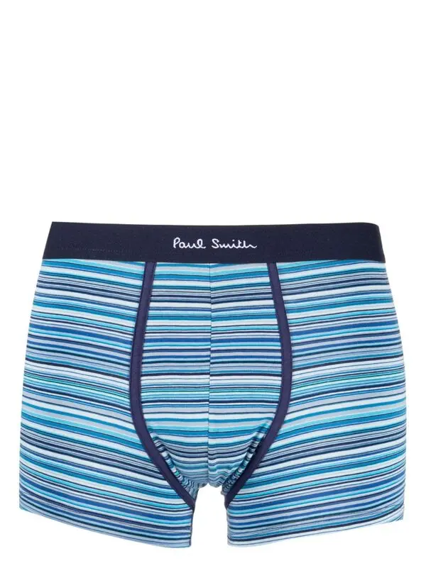 Paul Smith Logo-waistband Striped Boxers