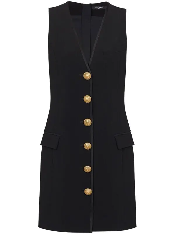 Balmain V-neck Mini Dress
