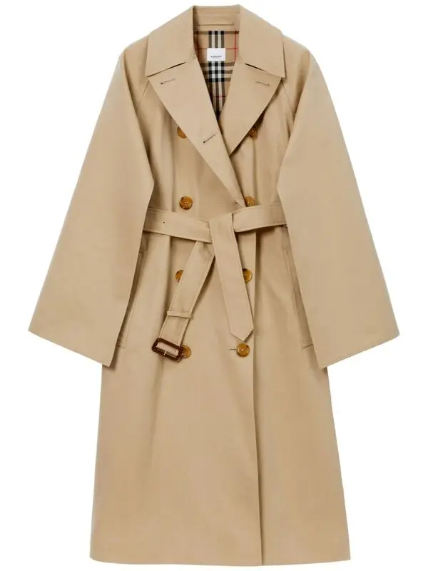Burberry Vintage Check Cotton Trench Coat