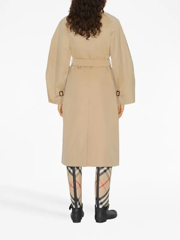 Burberry Vintage Check Cotton Trench Coat