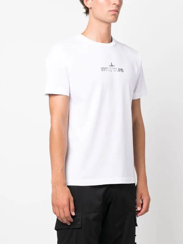 Stone Island Logo-print Cotton T-shirt
