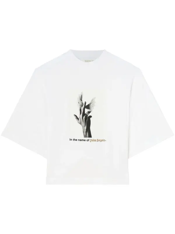 Palm Angels Wings Graphic T-shirt - White
