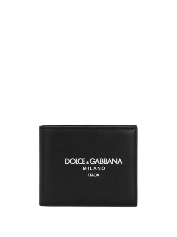 Dolce & Gabbana Logo-print Leather Wallet - Black