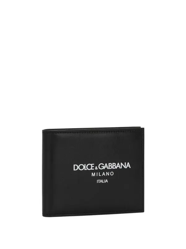 Dolce & Gabbana Logo-print Leather Wallet - Black