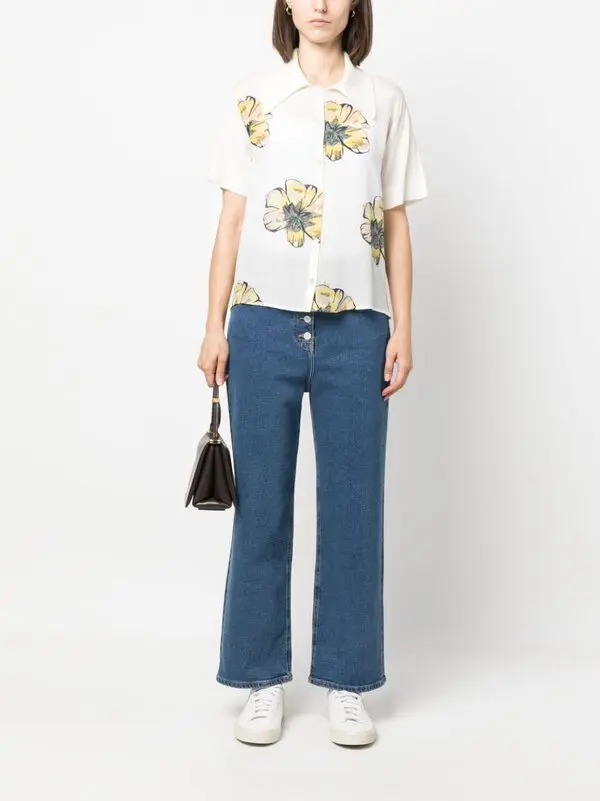 Paul Smith Cropped Wide-leg Jeans