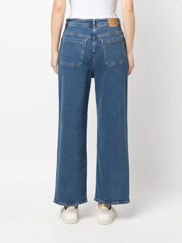 Paul Smith Cropped Wide-leg Jeans