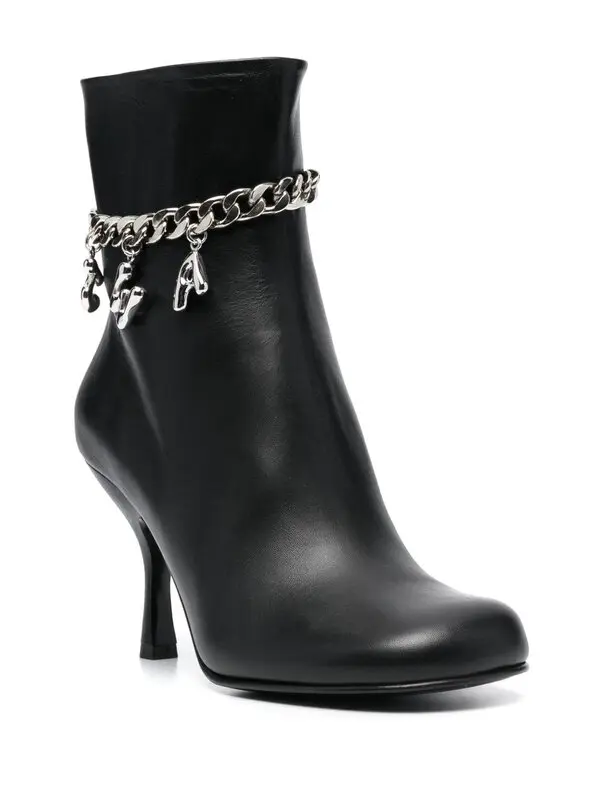 JW Anderson 80mm Logo-embellished Leather Boots
