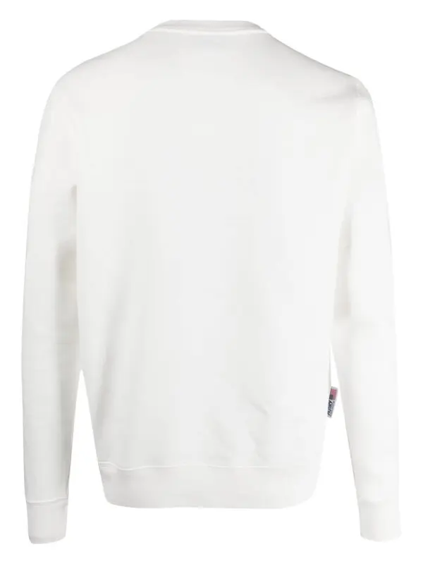 AUTRY Embroidered Logo Cotton Sweatshirt - White