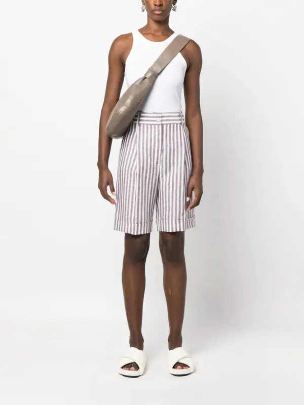 Kiton Striped Knee-length Shorts