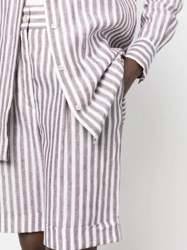 Kiton Striped Knee-length Shorts