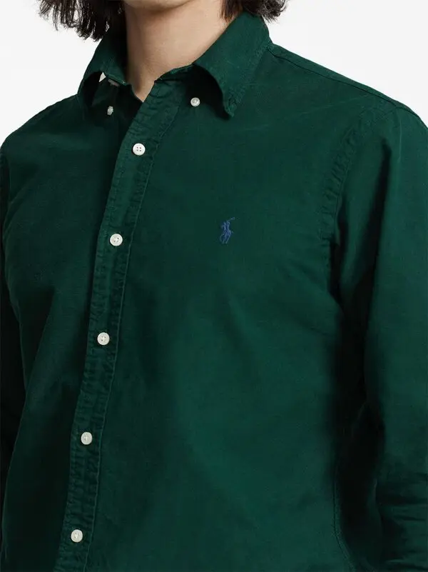 Polo Ralph Lauren Polo Pony Button-up Cotton Shirt - Green